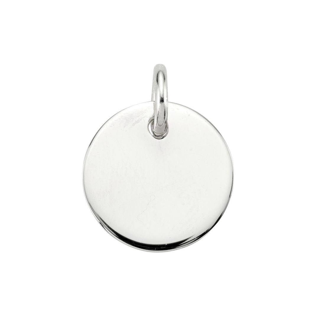 25mm Silver Disc Pendant – The Silver Store