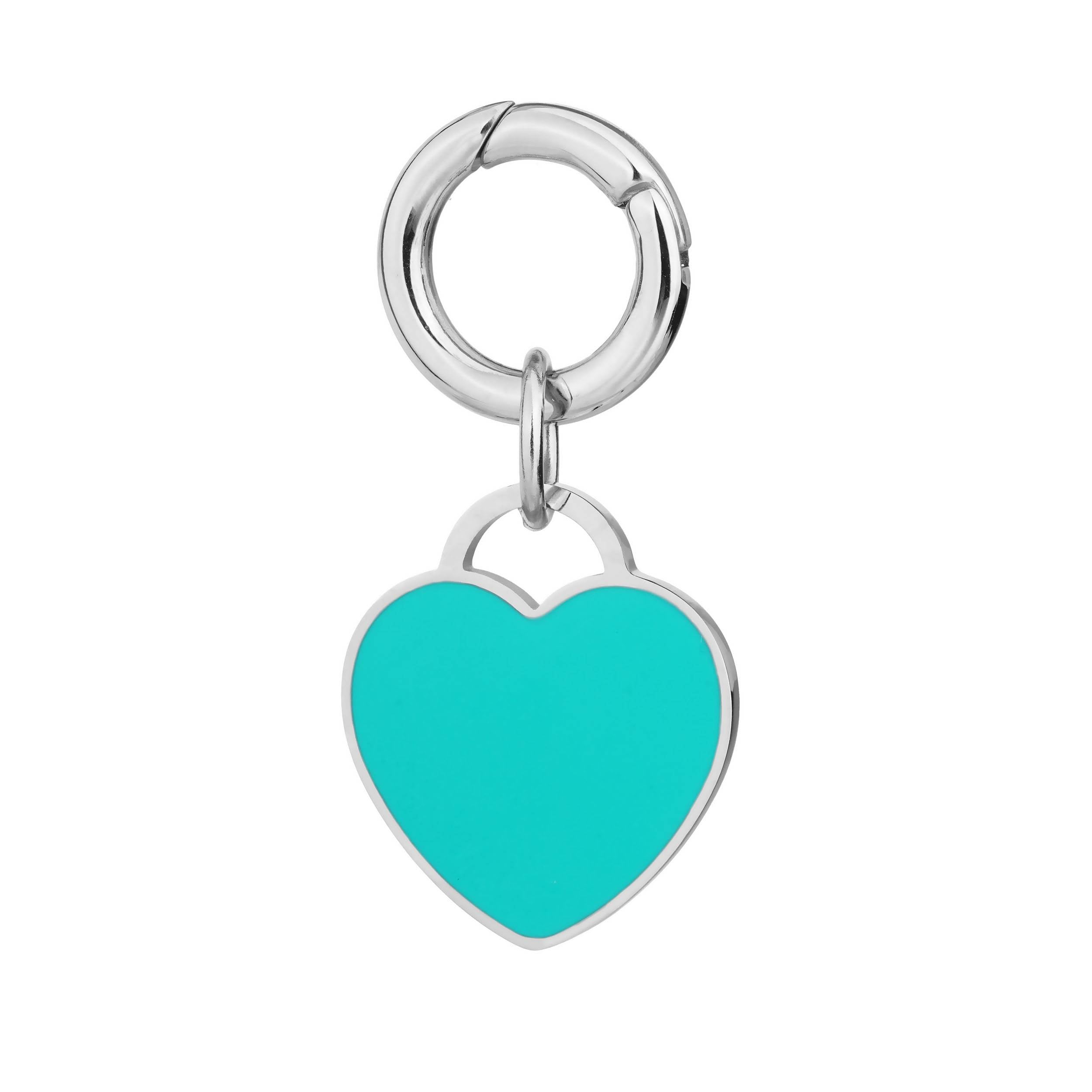 Deluxe Large Enamel Heart Pet Tag – The Silver Store